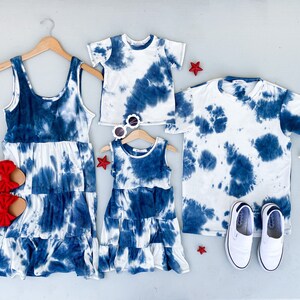 4th of July Family Matching Outfits, Tie Dye Shirts & Dresses - Etsy