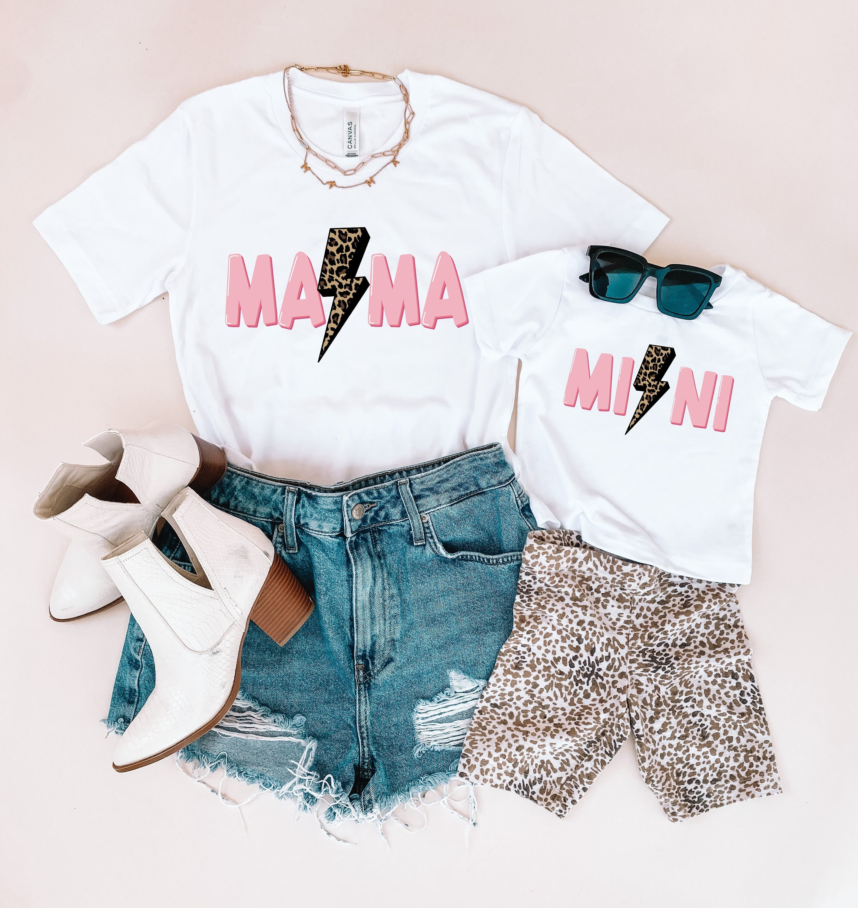 PINK MAMA MINI Shirt Mama and Mini Shirt Mommy and Me - Etsy