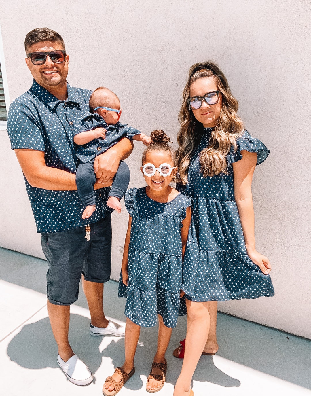JJ Navy Father's Day Matching Outfits | Coordinating Outfits | Mommy ...