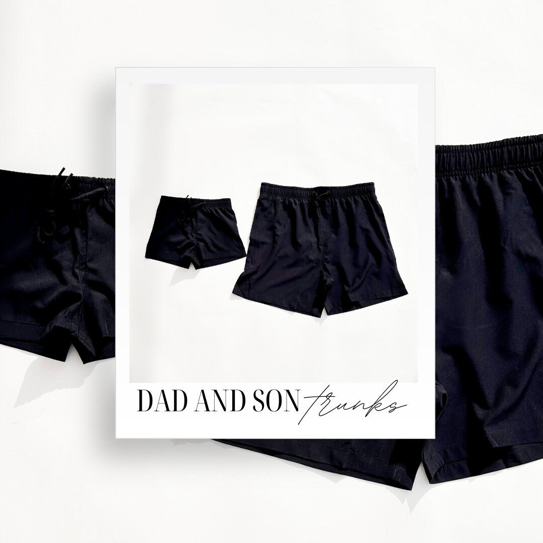 Father and Son Matching Trunks, Father and Son Swimwear, Father and Son ...