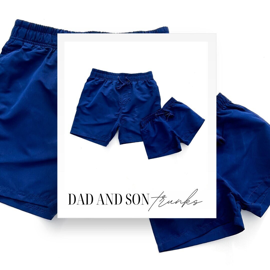 Father and Son Matching Trunks, Father and Son Swimwear, Father and Son ...
