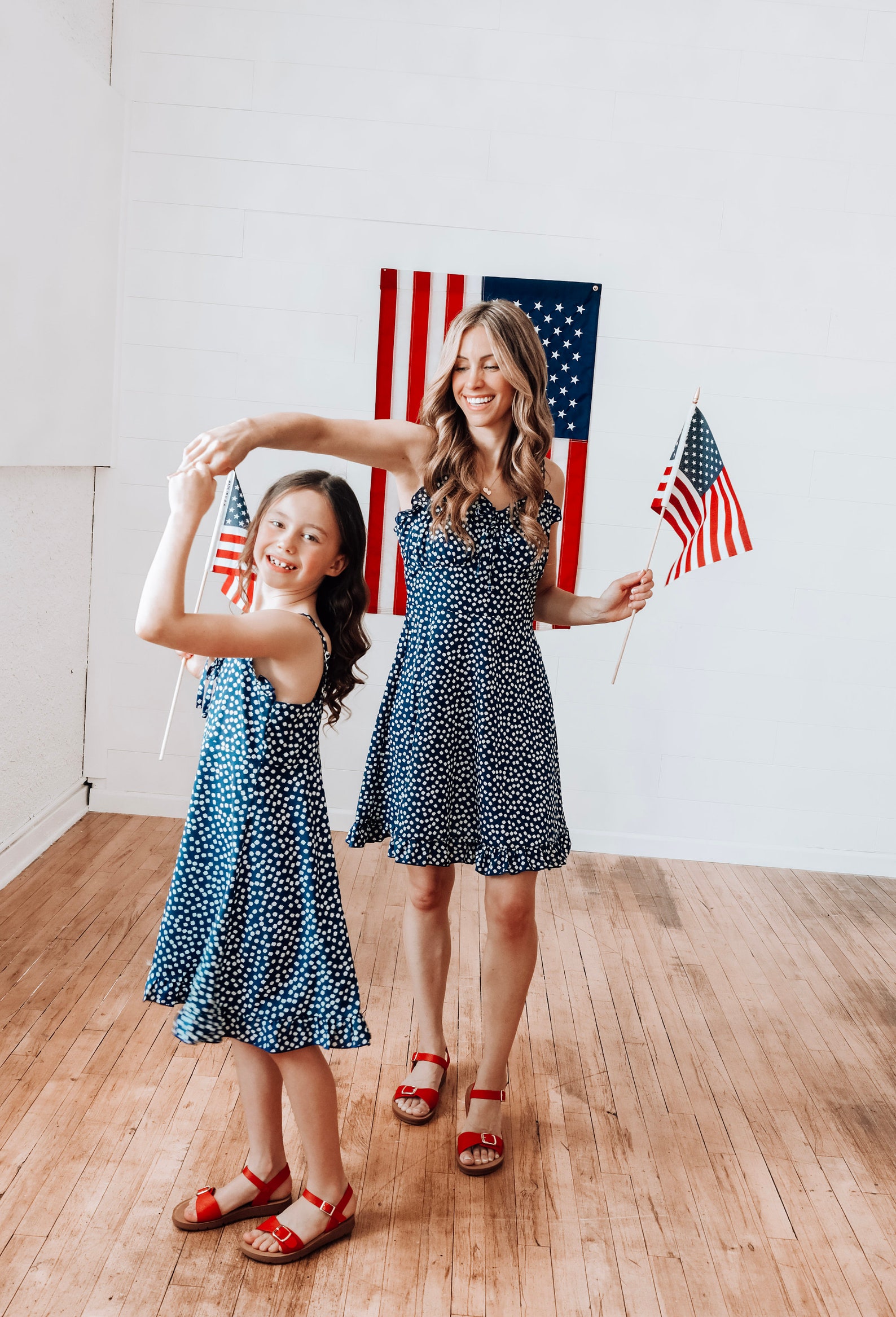 Mommy and Me 4th of July Dress, Matching Family Outfit, Blue Mom and Me ...