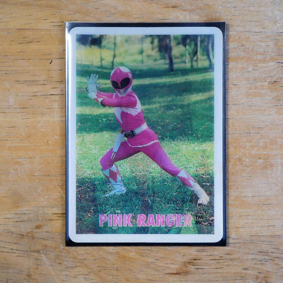 General Mills Cereal Magic Motion Pink Power Ranger Trading Card - Etsy