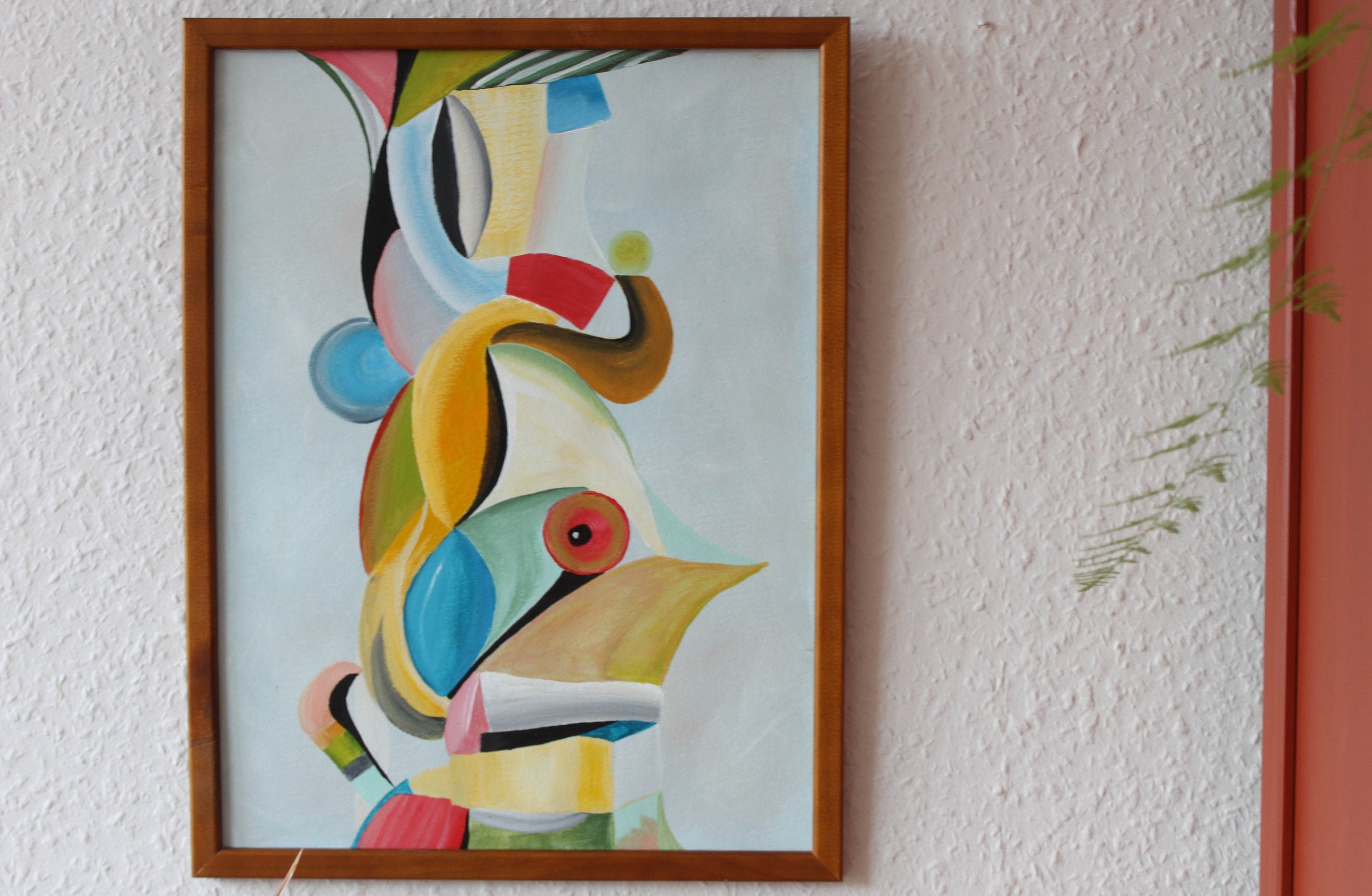 Single Piece Original Painting 30 X 40 Cm Paper With Black - Etsy