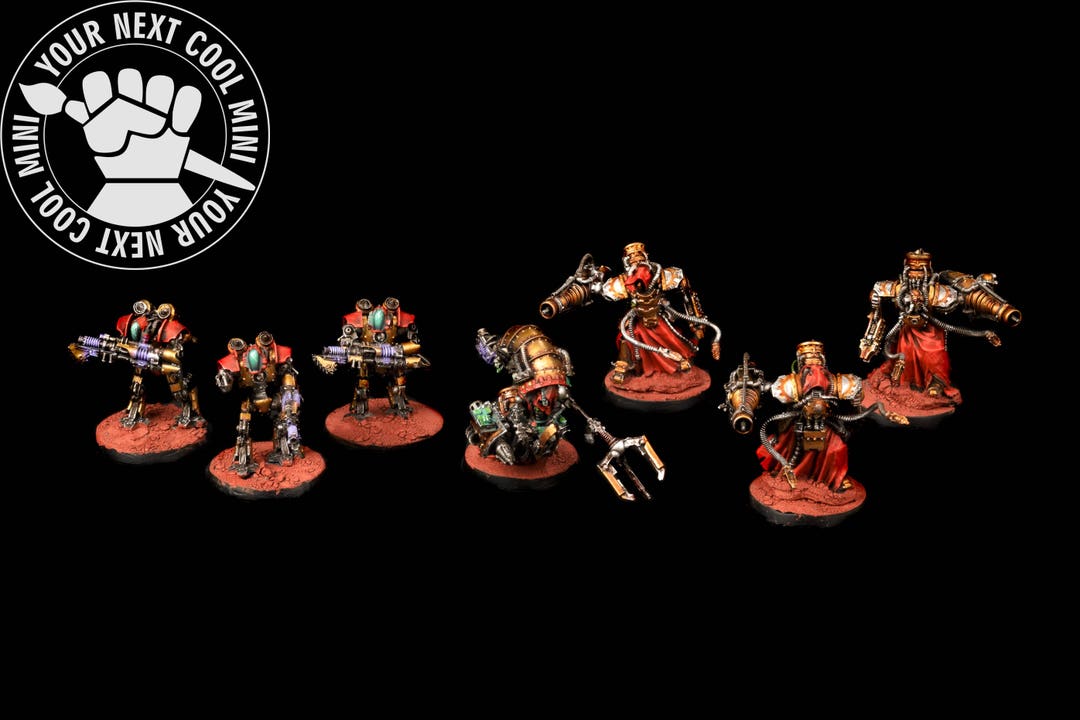Warhammer 30k Cybernetica Battlegroup - 7 Resin Miniatures PRO PAINTED ...