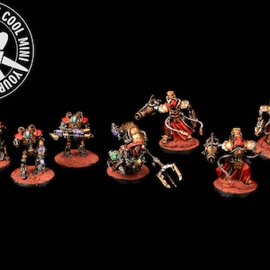 Warhammer 30k Cybernetica Battlegroup - 7 Resin Miniatures PRO PAINTED ...