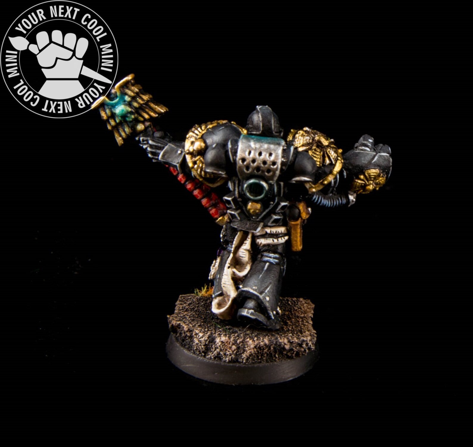 Warhammer 40K Space Marines Chaplain With Crozius and Power - Etsy