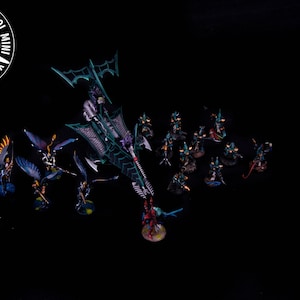 Warhammer 40K Dark Eldars War Band 17 Pc: Visarch, 10 Kabalite Warriors ...