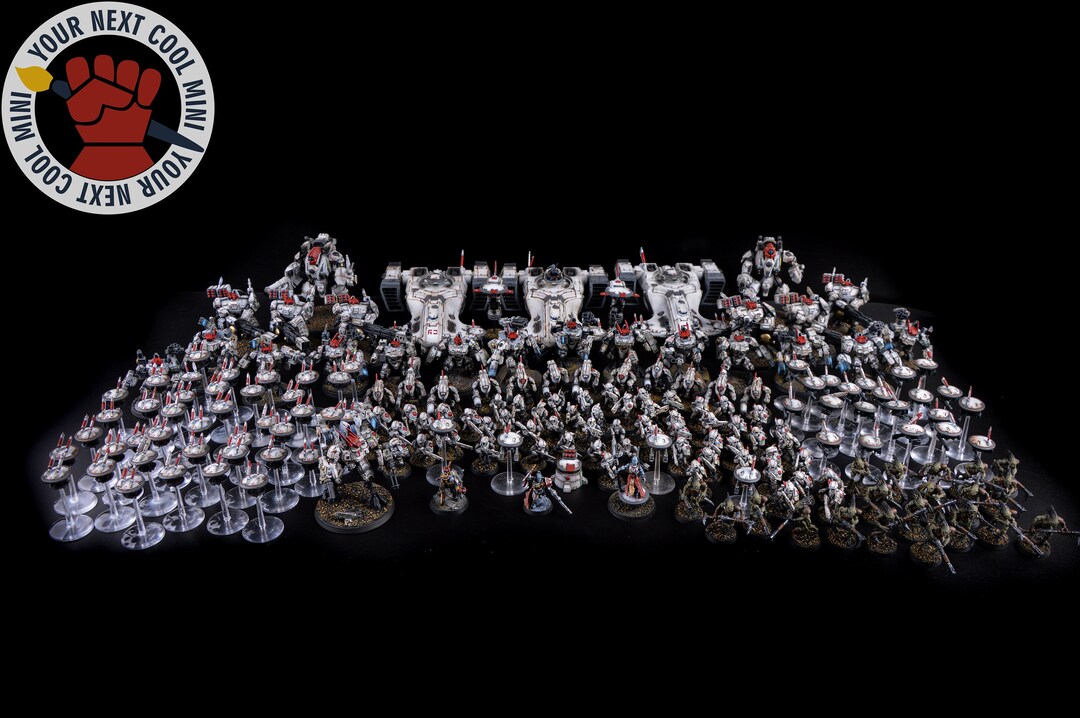 Custom Order Warhammer 40k PRO PAINT Tau Army (186 Models) - Etsy