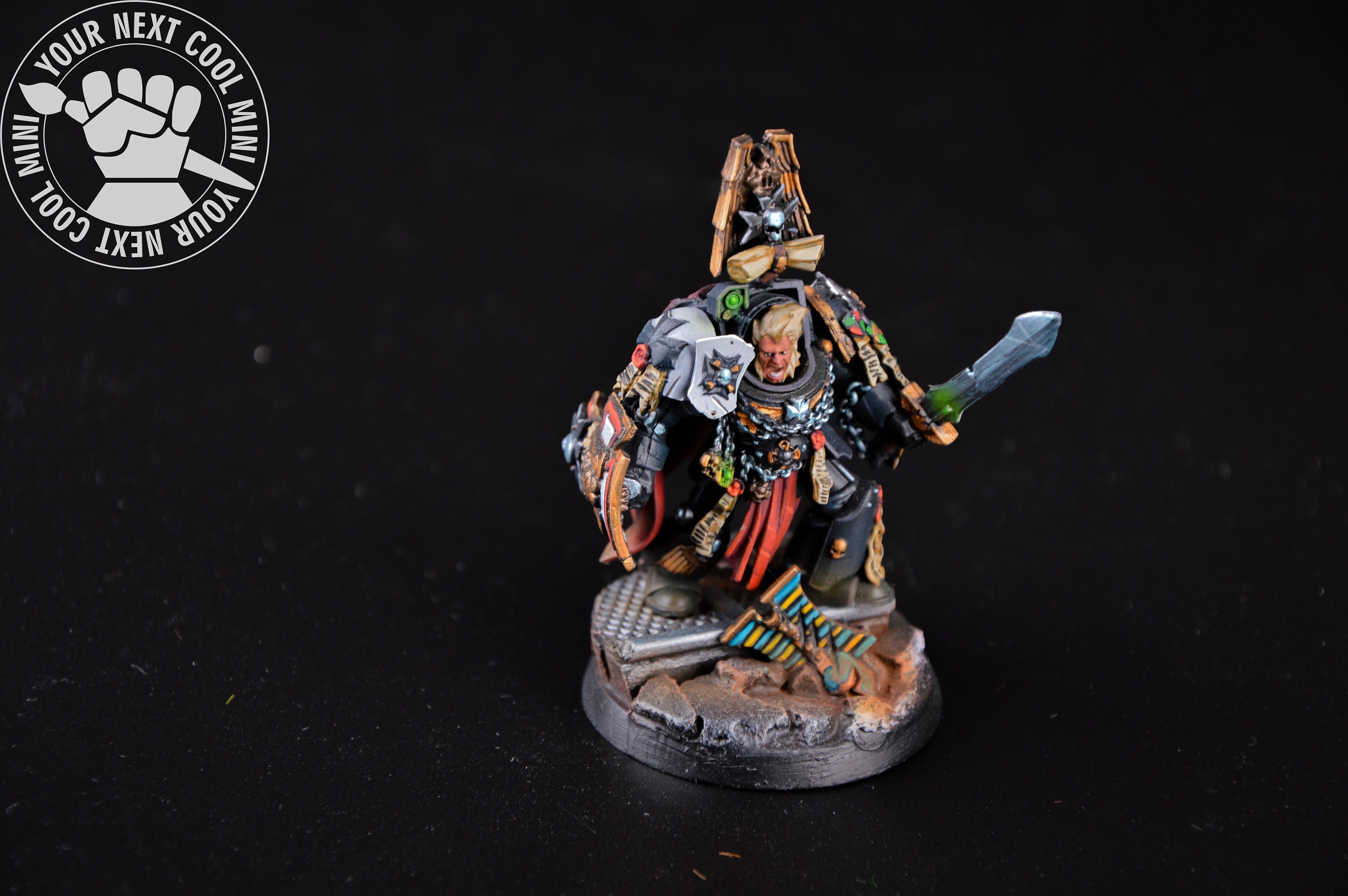 CUSTOM ORDER Black Templars Captain in Terminator Armour - Etsy