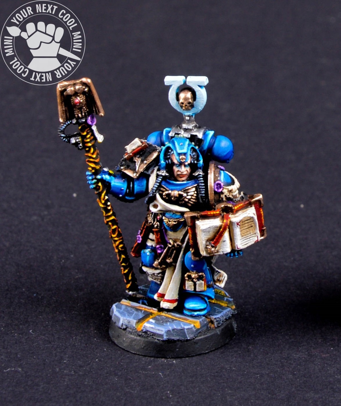 Warhammer 40K Space Marines Ultramarines Librarian. 1 metal | Etsy