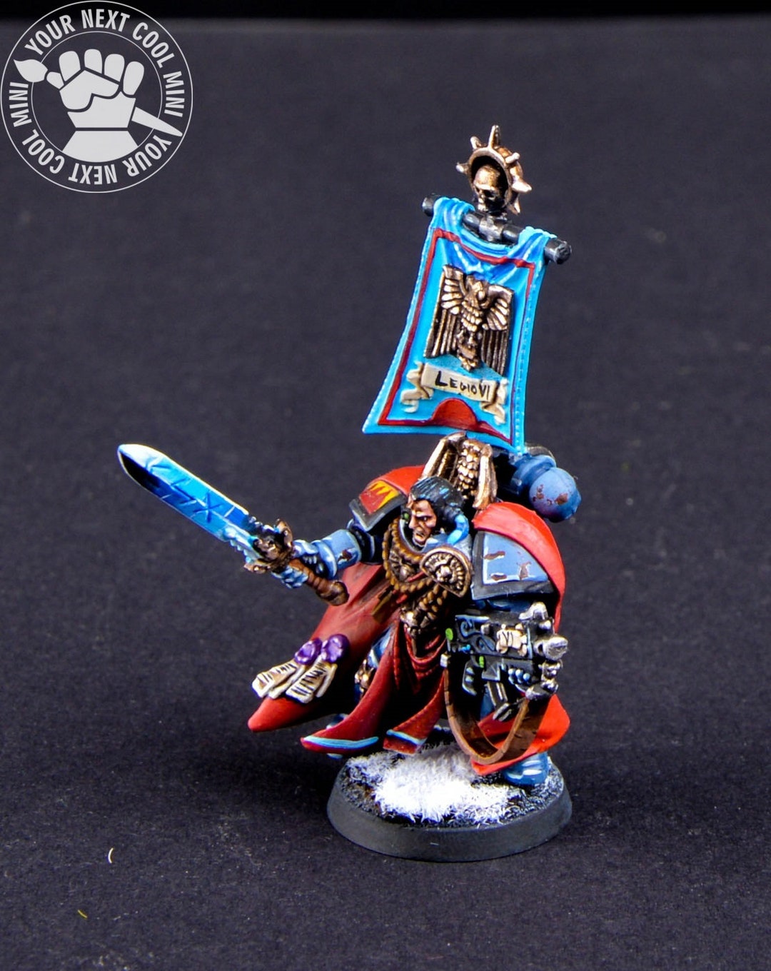 Warhammer 40K Space Marines Space Wolf Wolf Guard Battle Leader With ...
