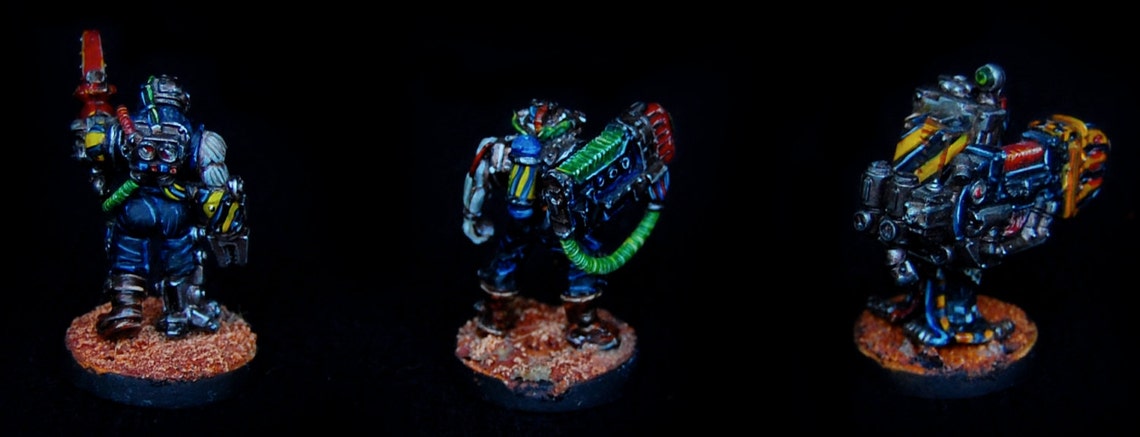 Warhammer 40K Servitors 3 METAL Minis PRO PAINTED | Etsy