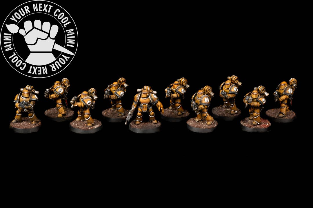 Custom Orders Warhammer 30K Mark IV Space Marines Imperial Fists 10 ...