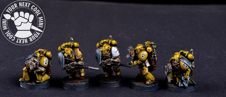Custom Order Warhammer 30K Space Marines Imperial Fist Army. - Etsy