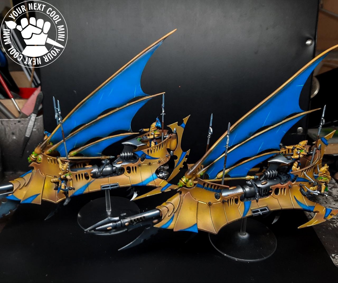 Warhammer 40K Dark Eldar 2 Reapers Pro Painted - Etsy