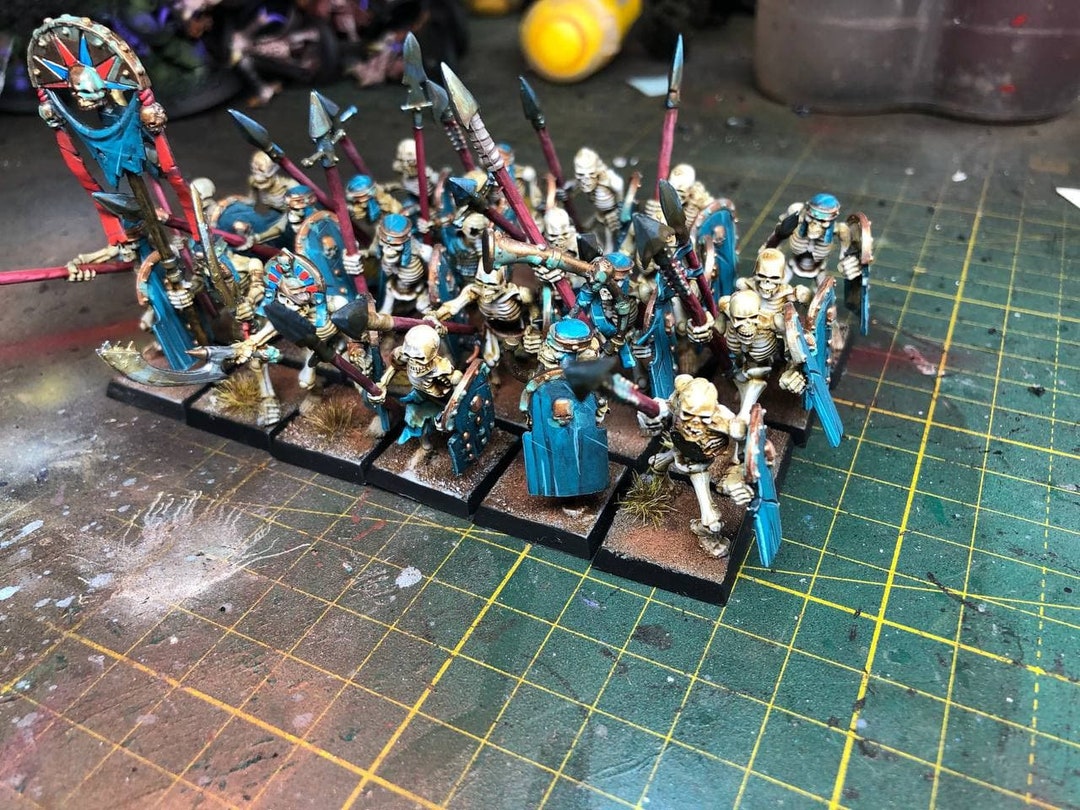 Warhammer FB / T9A / Aos. Tomb Kings Skeleton Warriors - Etsy
