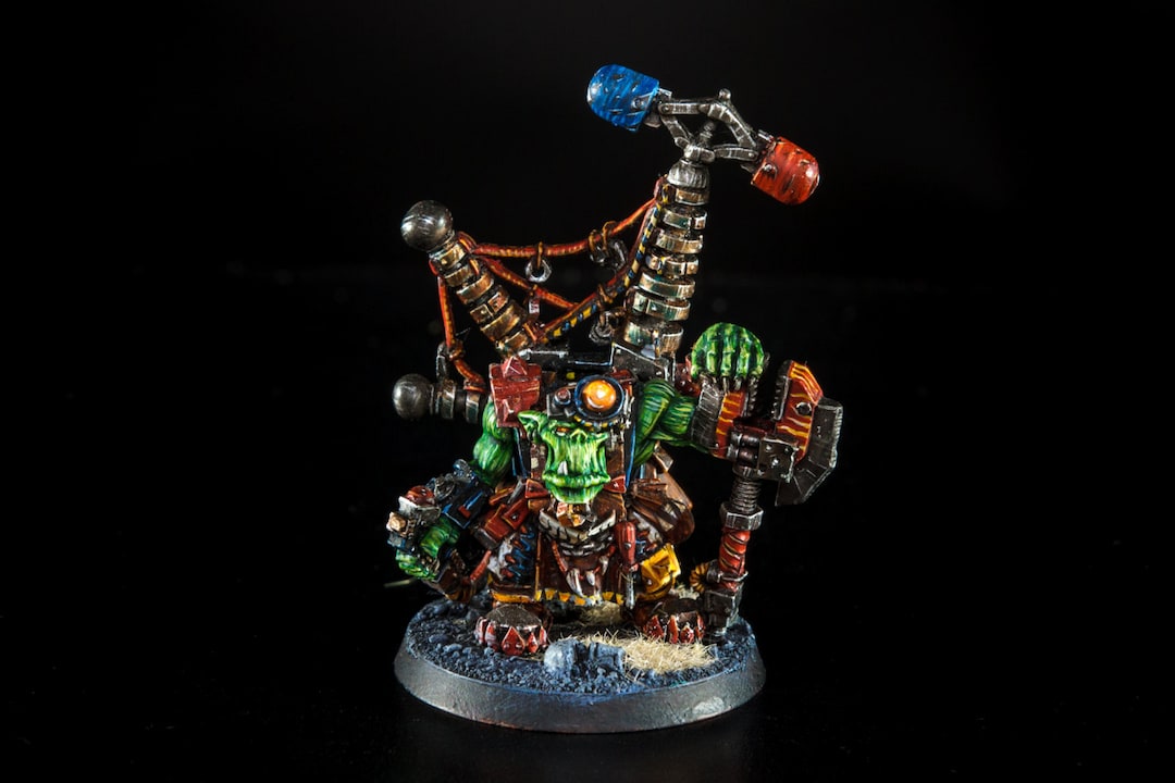 Warhammer 40k Ork Big Mek With Kustom Force Field, Pro Painted - Etsy