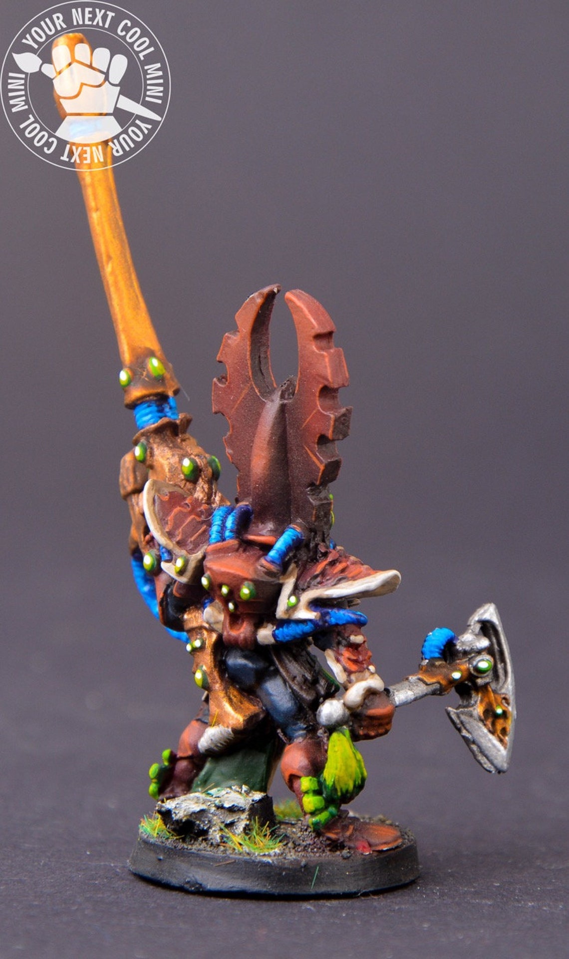 Warhammer 40K Eldar Phoenix Lord Fuegan 1 Metal Mini, Pro Painted With ...