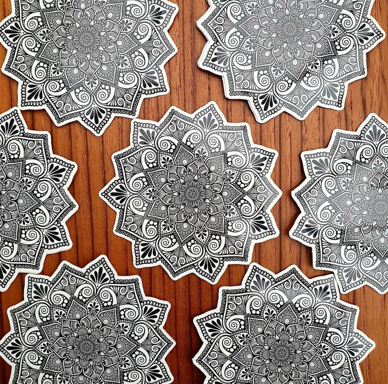 Large Mandala Sticker | Etsy