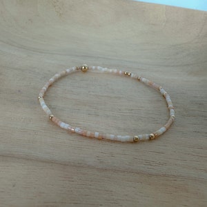 Siesta Key Stack, Neutral Seed Bead Bracelet Stack - Etsy