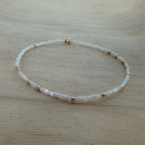 Siesta Key Stack, Neutral Seed Bead Bracelet Stack - Etsy