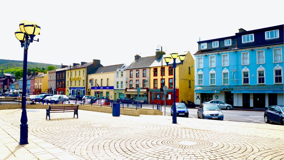 Bantry Ireland Print / Irish Town Square Wall Art / Ireland Home Decor ...