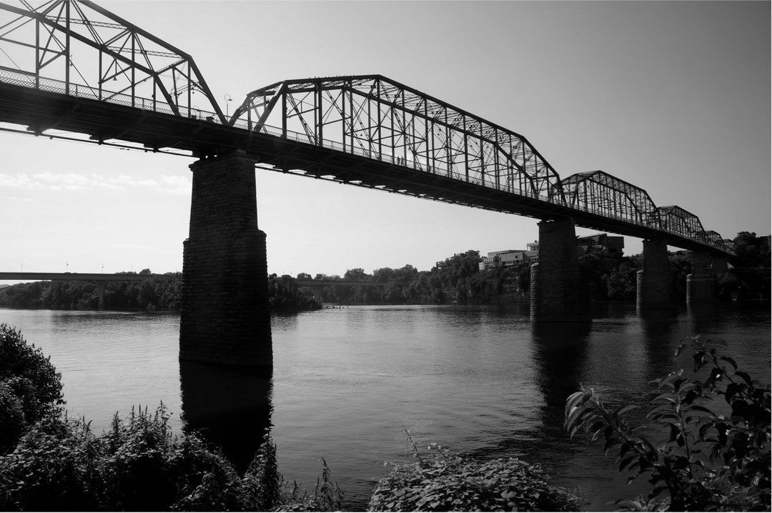 B&W Bridge Print, Chattanooga, Tennessee Photography, Historical ...