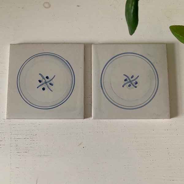 Blue and White Tiles - Etsy