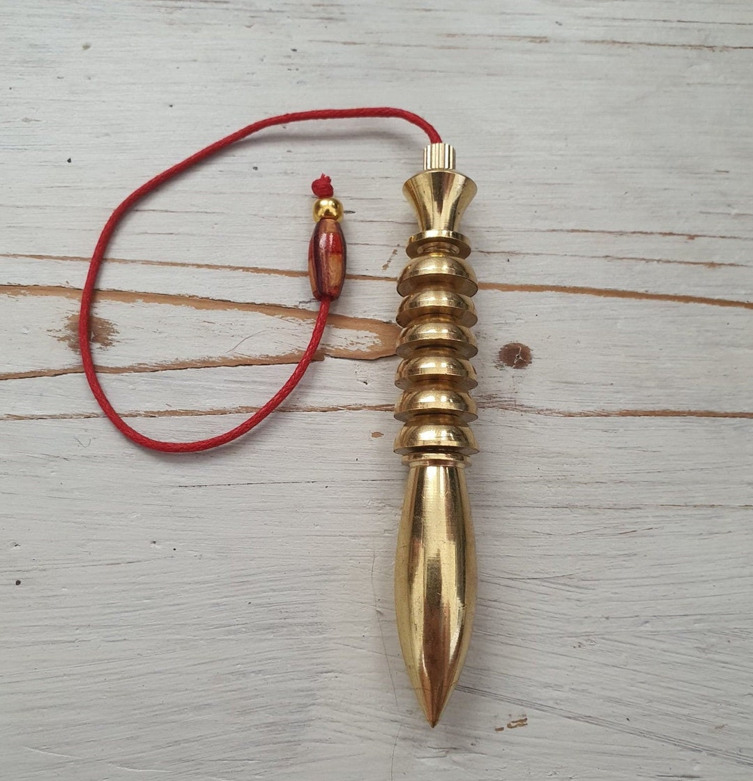 Oskar Osiris-karnak Brass Pendulum With Dowsing Charts and Gift Pouch ...