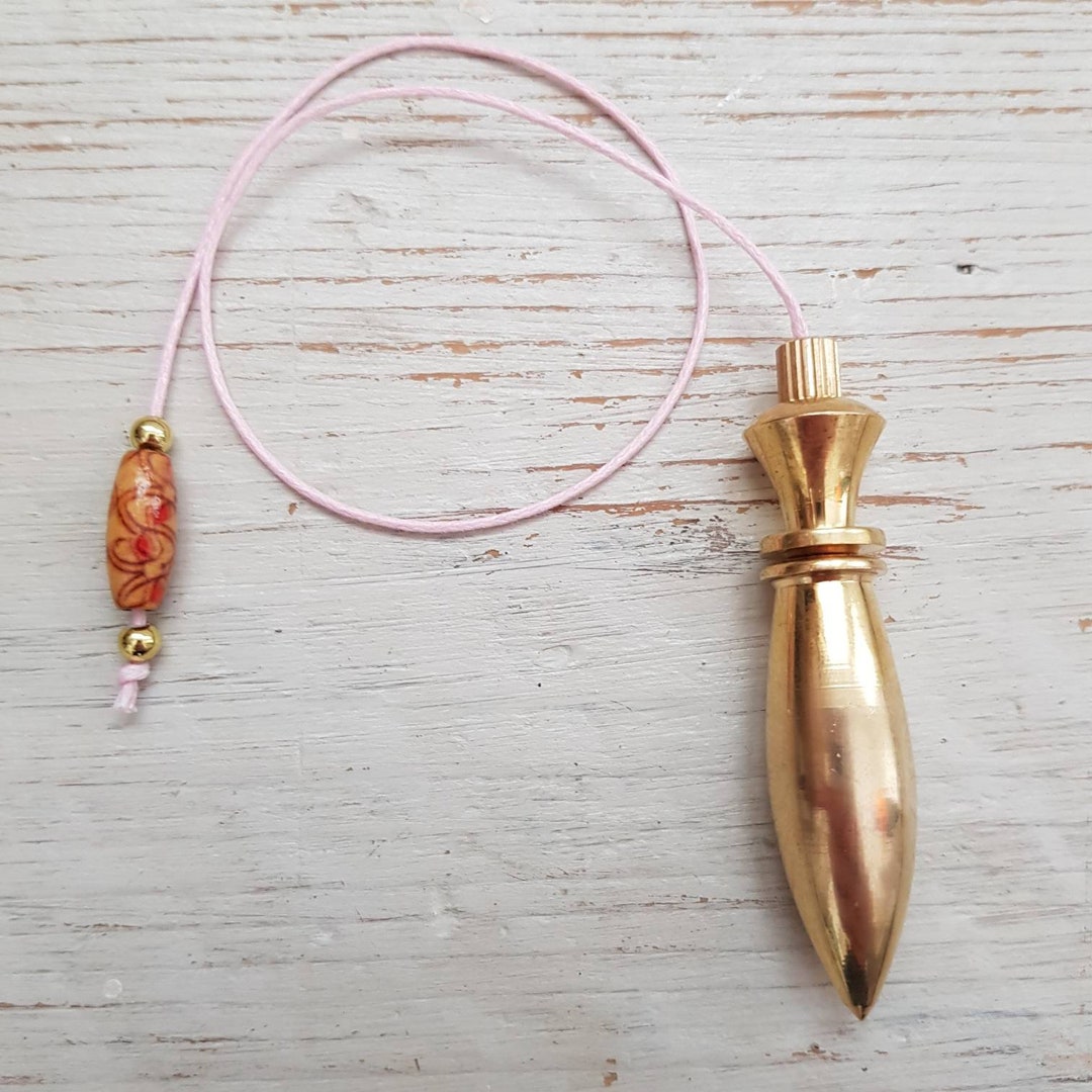 Egyptian Karnak Brass Pendulum With Dowsing Charts and Gift Pouch - Etsy