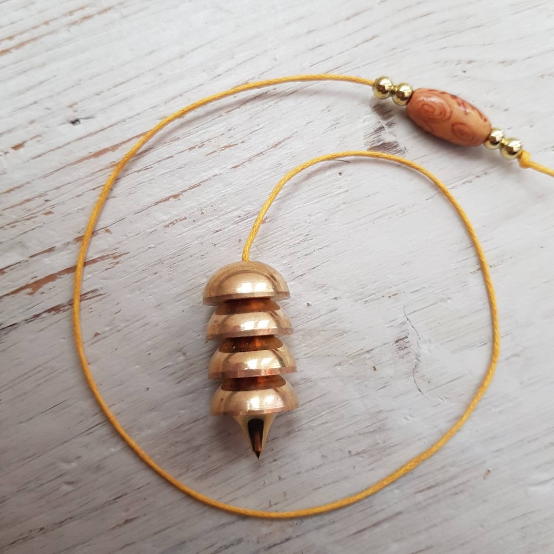 Small Osiris Brass Pendulum With Dowsing Charts and Gift Pouch - Etsy