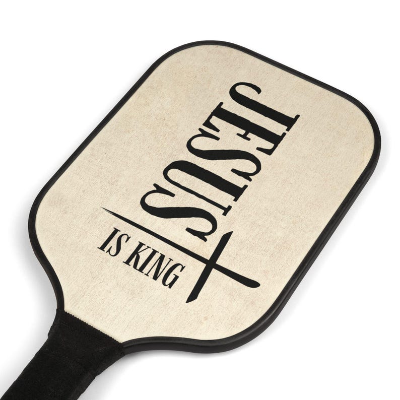 Pickleball Paddle Set - 'jesus is King' Design, Fun Sports Gift for ...