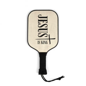Pickleball Paddle Set - 'jesus is King' Design, Fun Sports Gift for ...
