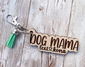 Dog Mom Keychain | Etsy