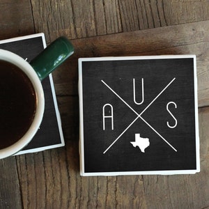 Austin Gifts / Tile Coasters / Texas Gifts / Austin Wedding Gift ...