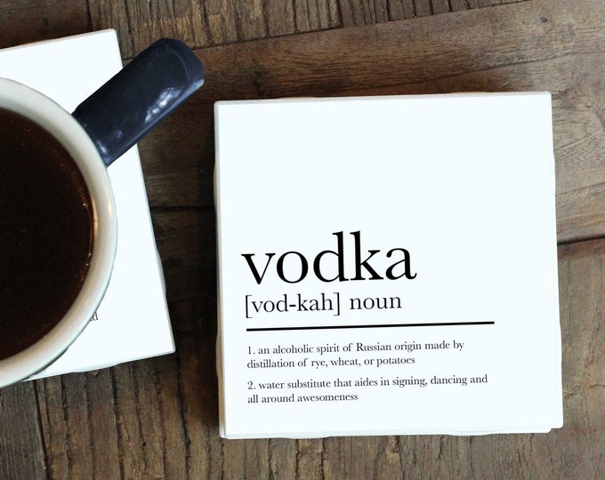 Vodka Coaster, Vodka Gift, Alcohol Coasters, Alcohol Gift, Funny ...