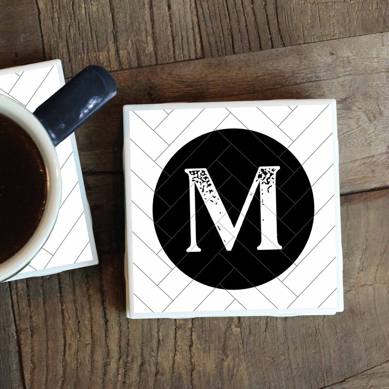 Letter Coaster - Etsy