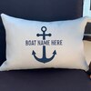Personalized Boat Pillow Custom Boat Name Cushion Outdoor UV Water ...