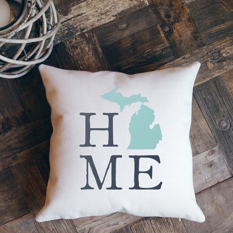 Michigan Pillow - Etsy