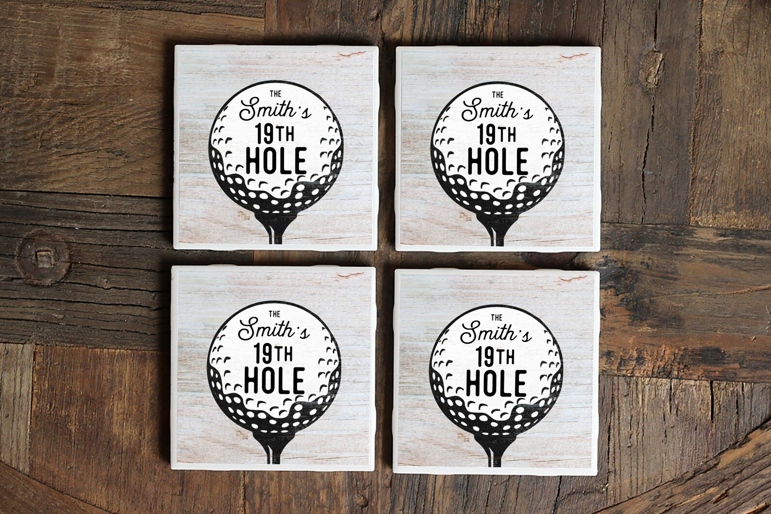 Golf Coasters Personalized Coasters 19th Hole Personalized - Etsy