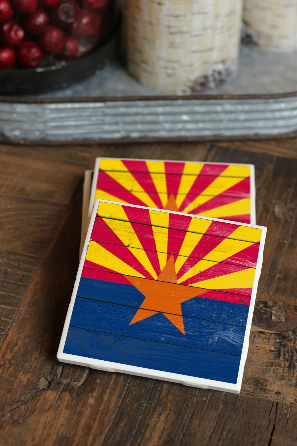 Arizona Gift / Coasters / Arizona Flag / Arizona / Arizona | Etsy