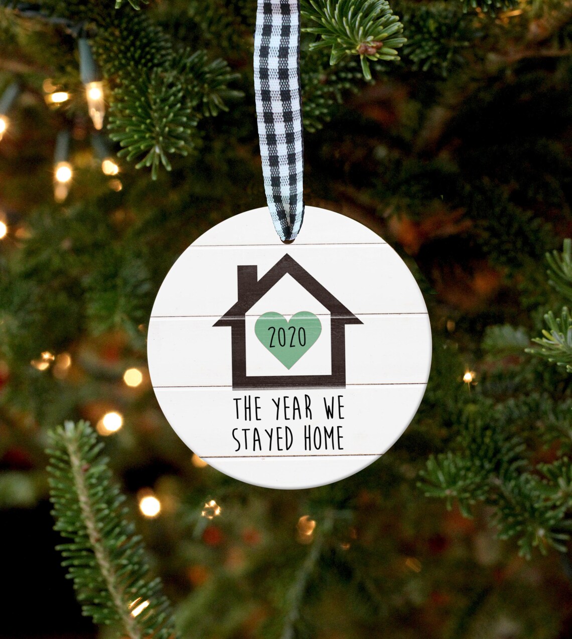 2020 Ornament the Year We Stayed Home Quarantine Ornament - Etsy