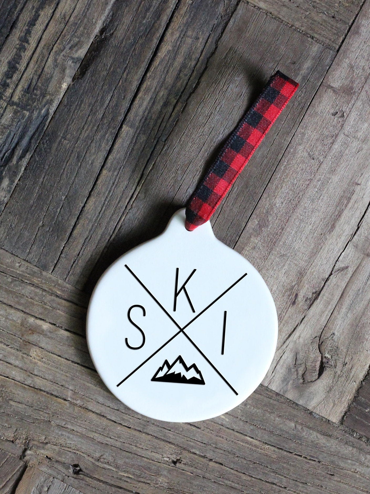 Ski Ornament / Gift for Skiers / Ski Club Gift / Ski Gift / Skiing ...