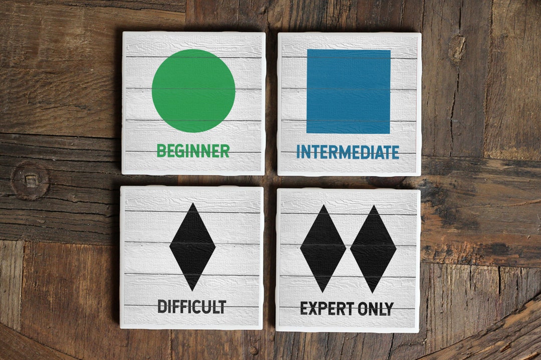 Ski Coasters / Ski Decor / Ski Gifts / Gifts for Skiers / - Etsy