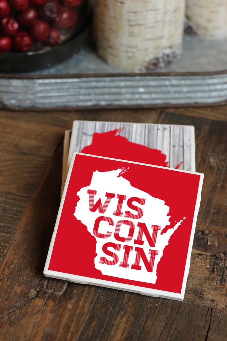 Wisconsin Gifts / Coasters / Housewarming Gifts / Wisconsin - Etsy