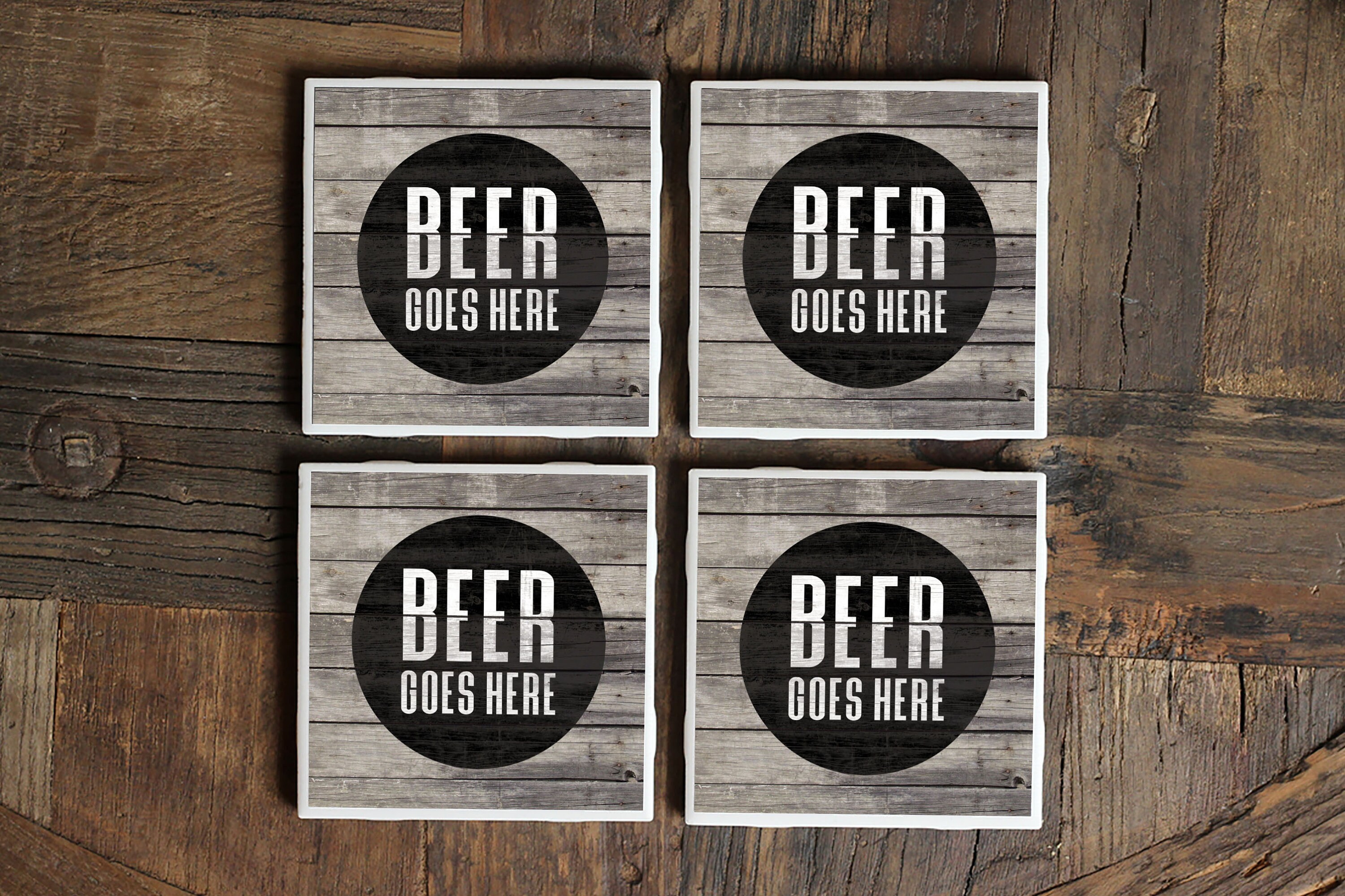 Beer Coasters Beer Gift Beer Lover Gift Bar Coasters Bar | Etsy