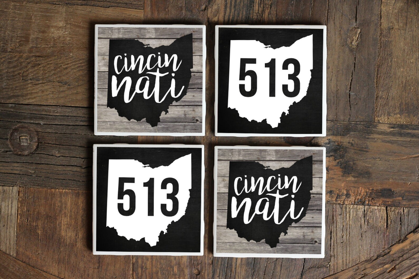 Cincinnati Gift / Coasters / Ohio Wedding Gift / Moving Away - Etsy