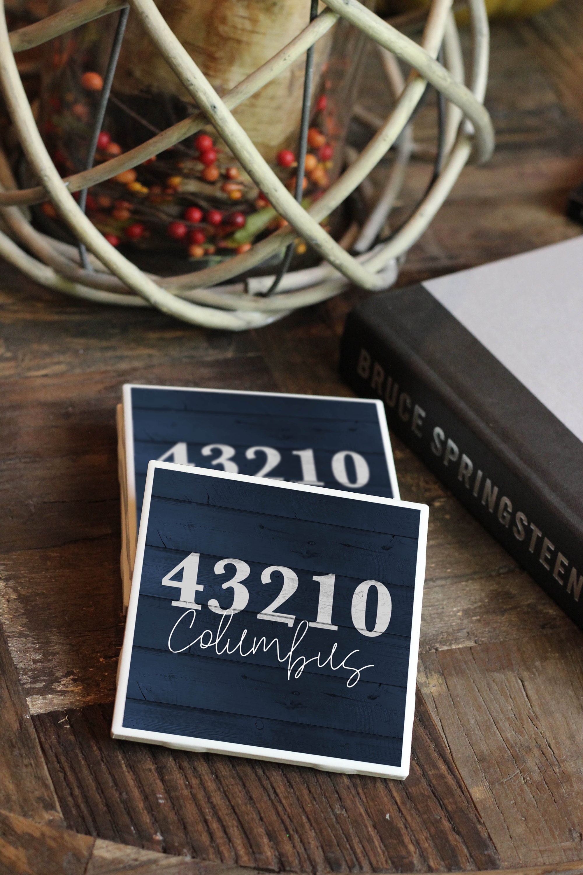 Custom Zip Code Coasters Zip Code Gift Tile Coasters | Etsy