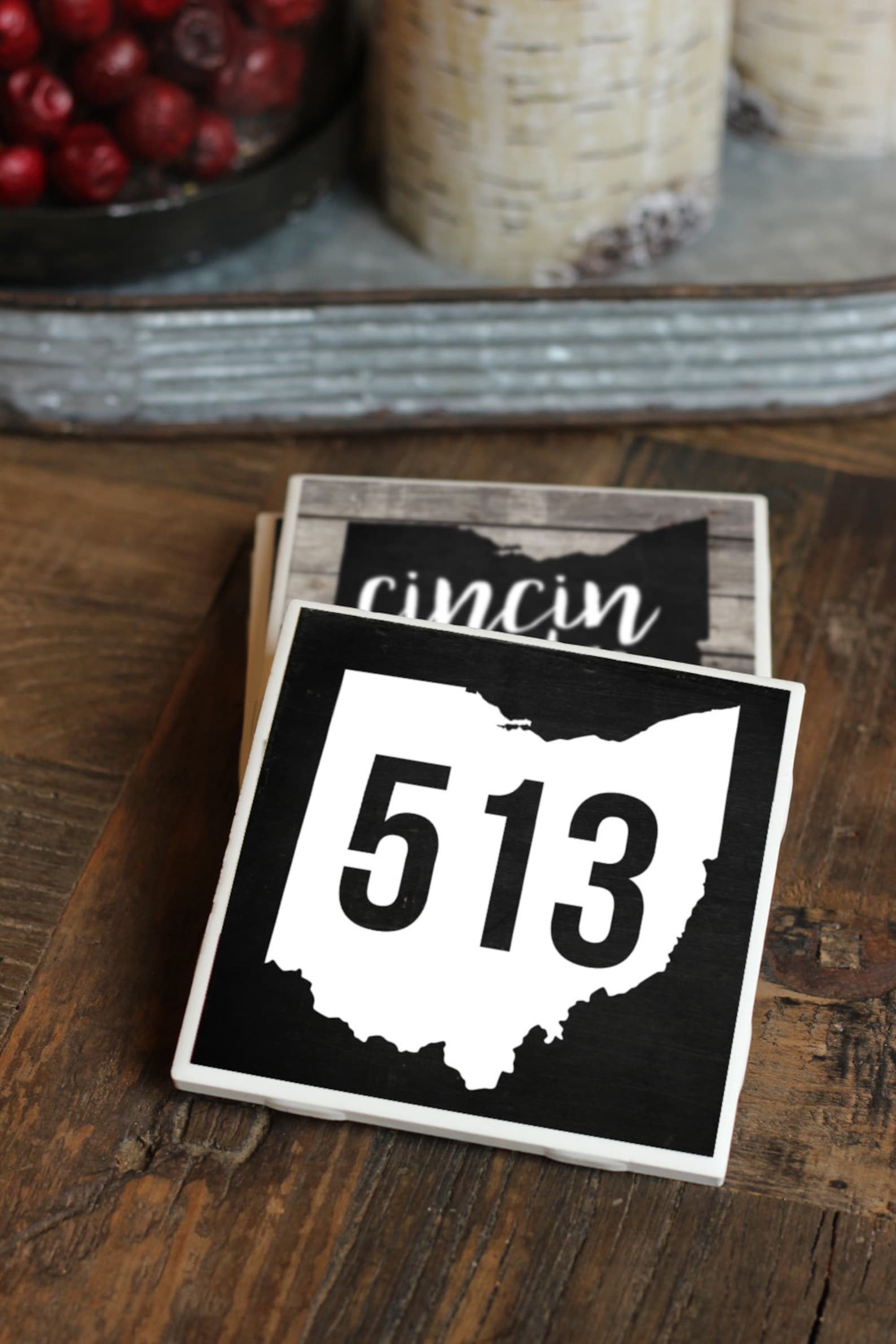 Cincinnati Gift / Coasters / Ohio Wedding Gift / Moving Away - Etsy